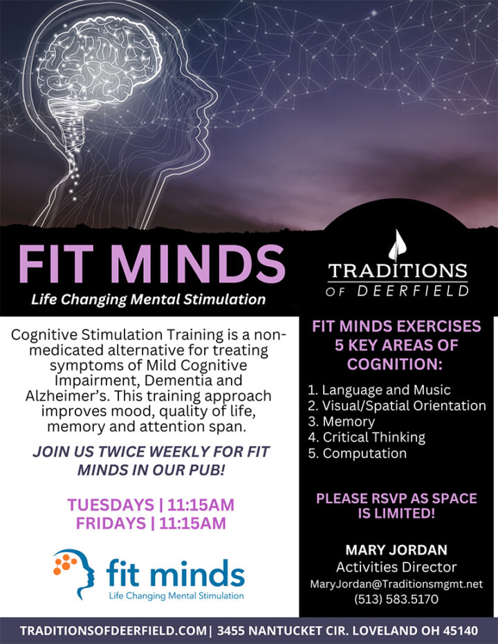 Fit Minds Weekly Classes | Senior Living & Care | Deerfield Traditions