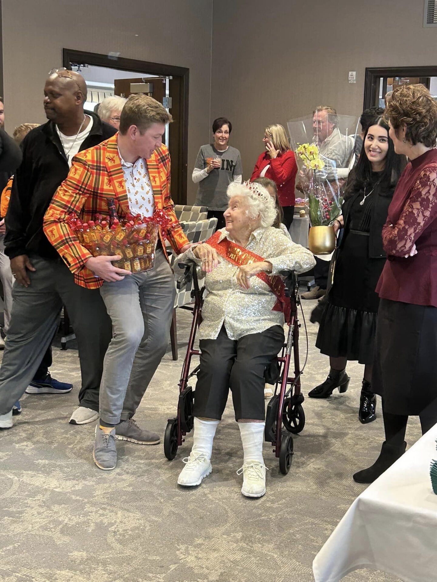 Bengals Super fan “Fireball Flo” Celebrates 105th Birthday at ...
